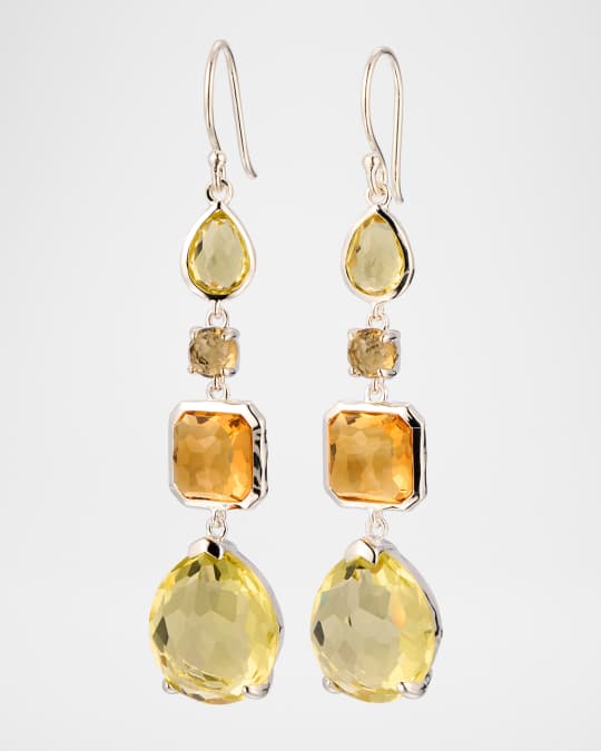 Ippolita Rock Candy Girasole 4-Stone Drop Earrings in Sterling Silver ...