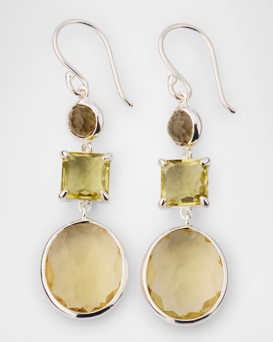 Ippolita Rock Candy Girasole 3-Stone Drop Earrings in Sterling Silver ...