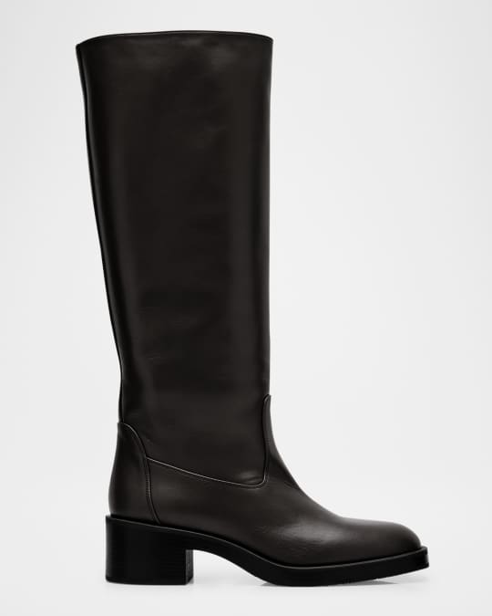 Stuart Weitzman Kaia Leather Knee Boots | Neiman Marcus