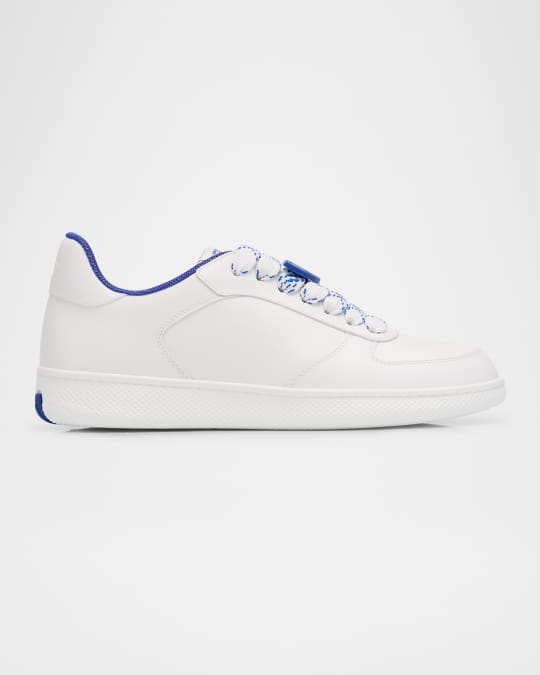 Burberry Terrace Leather Low-Top Sneakers | Neiman Marcus