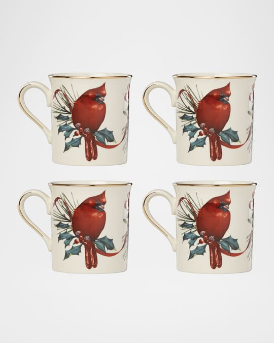Lenox Winter Greetings Mugs, Set of 4 | Neiman Marcus