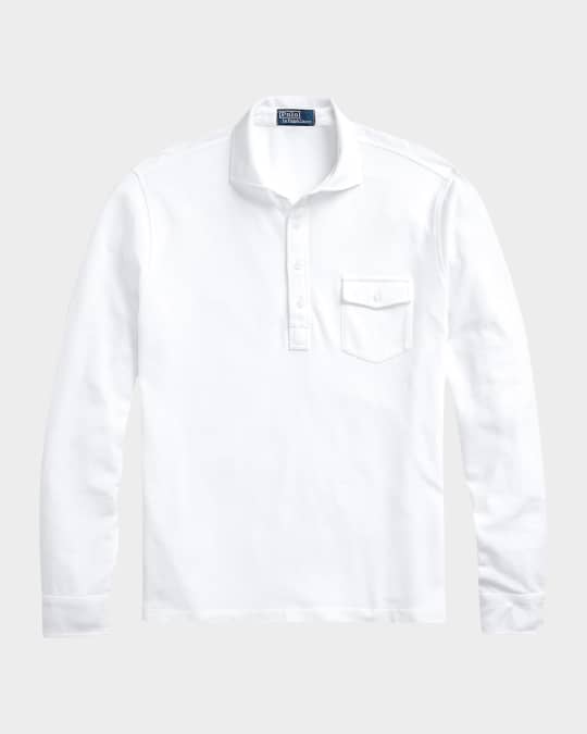 Polo Ralph Lauren Men's Classic Fit Long-Sleeve Mesh Polo Shirt ...