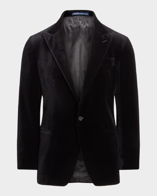 Polo Ralph Lauren Men's Tailored Velvet Evening Jacket | Neiman Marcus