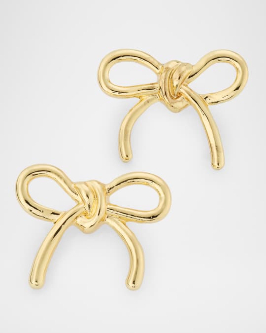 BaubleBar Pave Bow Stud Earrings | Neiman Marcus