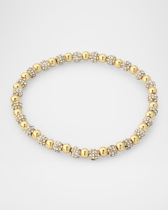 BaubleBar Pisa Pave Beaded Stretch Bracelet | Neiman Marcus