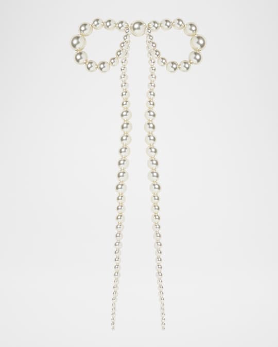 Jennifer Behr Presley Beaded Bow Barrette | Neiman Marcus