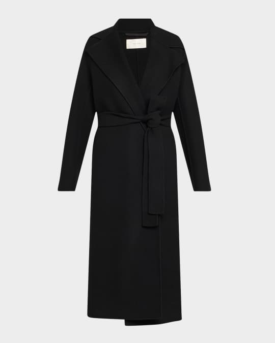 THE ROW Malika Belted Long Wrap Coat | Neiman Marcus
