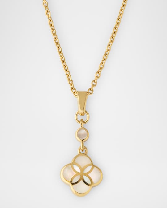 Jan Leslie Single Petal Mother of Pearl Drop Necklace | Neiman Marcus