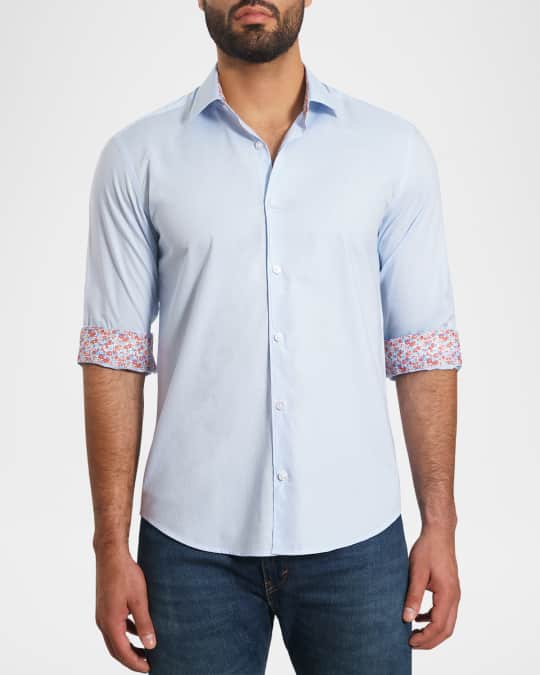 Jared Lang Men's Contrast-Reverse Sport Shirt | Neiman Marcus