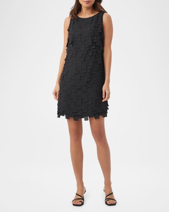 Trina Turk Valdis Sleeveless Fringed Mini Dress | Neiman Marcus