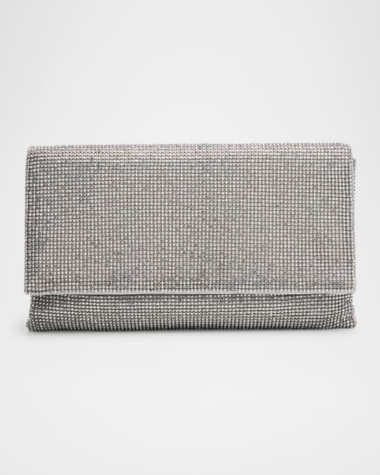 Whiting & Davis Evening Flap Mesh Clutch Bag | Neiman Marcus
