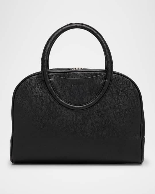 STAUD Maude Bowler Leather Top-Handle Bag | Neiman Marcus