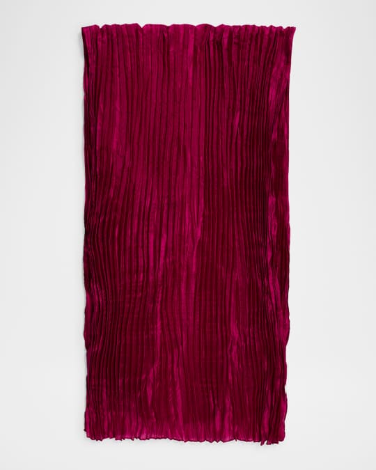 Eileen Fisher Crushed Lightweight Silk Scarf | Neiman Marcus