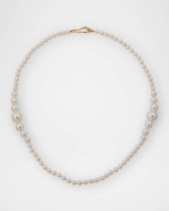 Mizuki 14K Yellow Gold Graduated Freshwater Pearl Necklace, 4-9mm ...