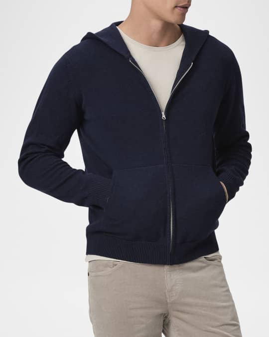 PAIGE Men's Swanson Knit Full-Zip Sweater | Neiman Marcus