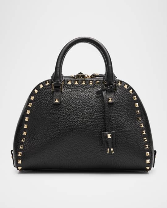Valentino Garavani Rockstud Leather Top-Handle Bag | Neiman Marcus