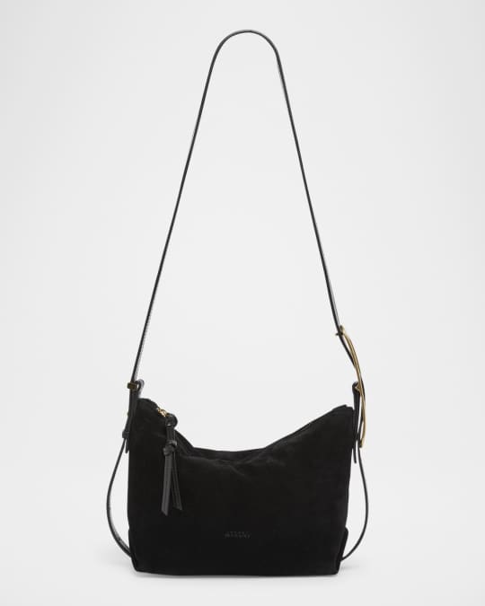 Isabel Marant Leyden Mini Buckle Suede Shoulder Bag | Neiman Marcus