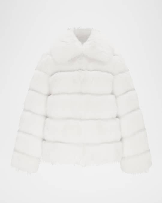 Theia Fox Faux Fur Jacket | Neiman Marcus