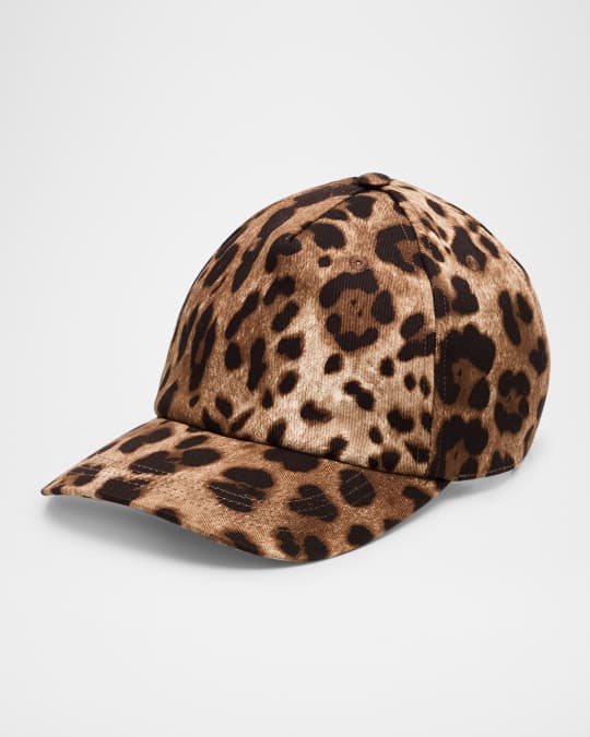 Dolce&Gabbana Men's Leopard-Print Baseball Cap | Neiman Marcus