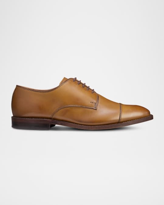 Allen Edmonds Men's Park Avenue Leather Cap-Toe Derby Shoes | Neiman Marcus