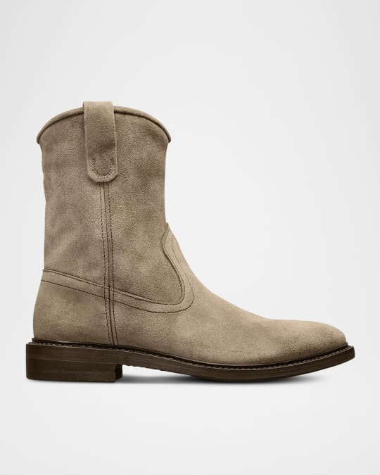 Allen Edmonds Men's Dallas Suede Roper Low Boots | Neiman Marcus