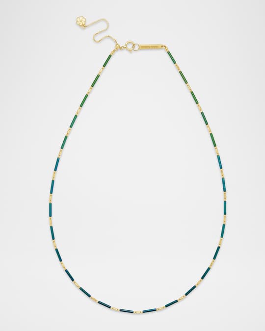 Stevie Wren 18K Yellow Gold Ombre Ceramic Necklace | Neiman Marcus