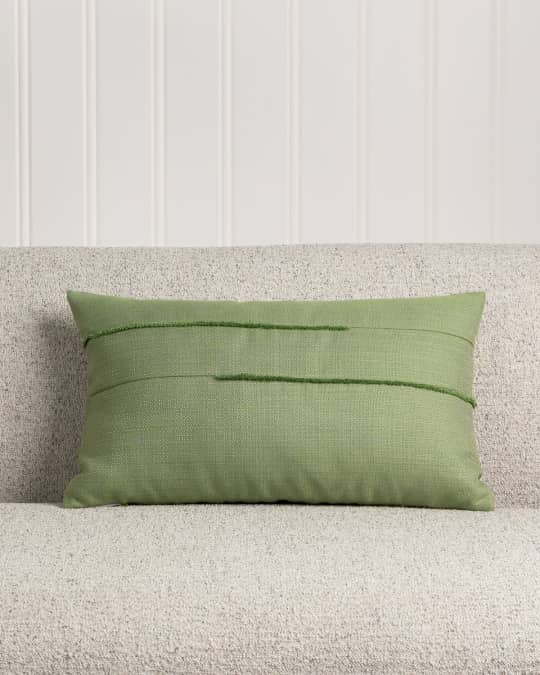 Elaine Smith Micro Fringe Lumbar Pillow | Neiman Marcus