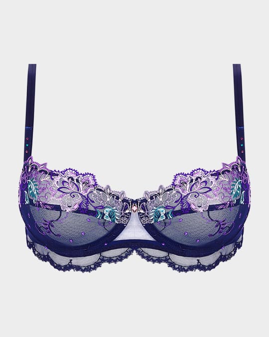 Lise Charmel Deesse Desirs Embroidered Tulle Demi Bra | Neiman Marcus
