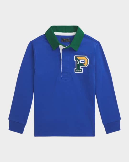 Ralph Lauren Childrenswear Boy's Logo Patch Rugby Polo Shirt, Size S-XL ...
