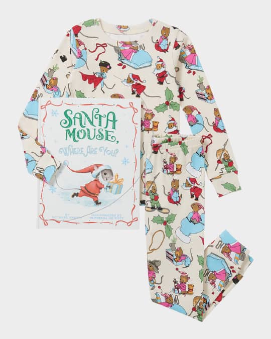Books To Bed Kid's Michael Brown's Santa Mouse Book & Pajama Gift Set ...