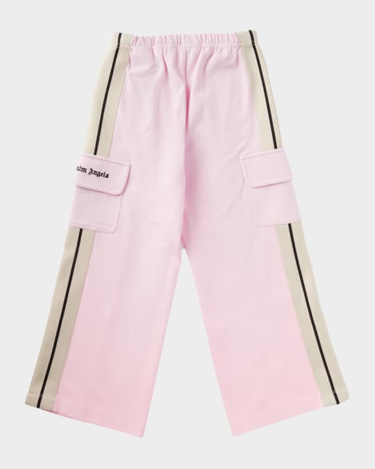 Palm Angels Girl's Wide Leg Track Cargos, Size 14 | Neiman Marcus