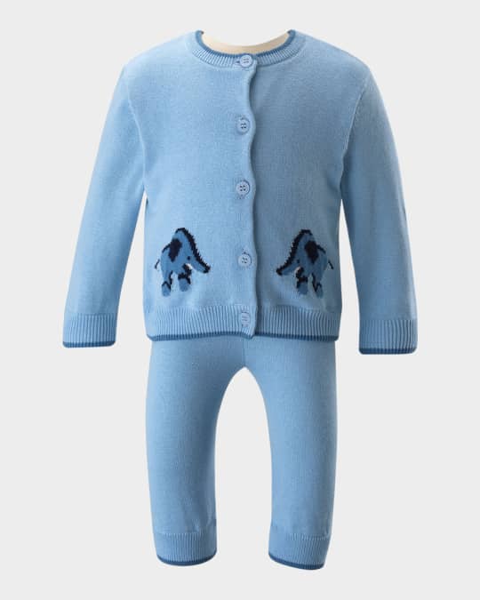 Rachel Riley Boy's Elephant Intarsia Knit Set, Size 6M-24M | Neiman Marcus