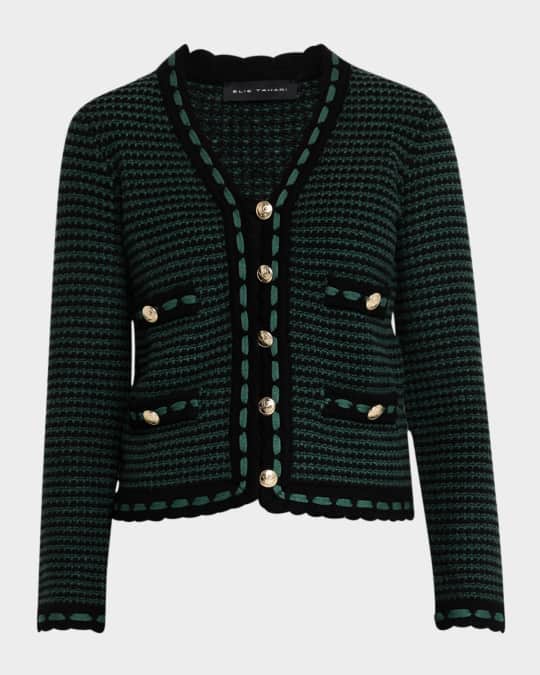 Elie Tahari The Alta Knit Wool-Cashmere Cardigan | Neiman Marcus