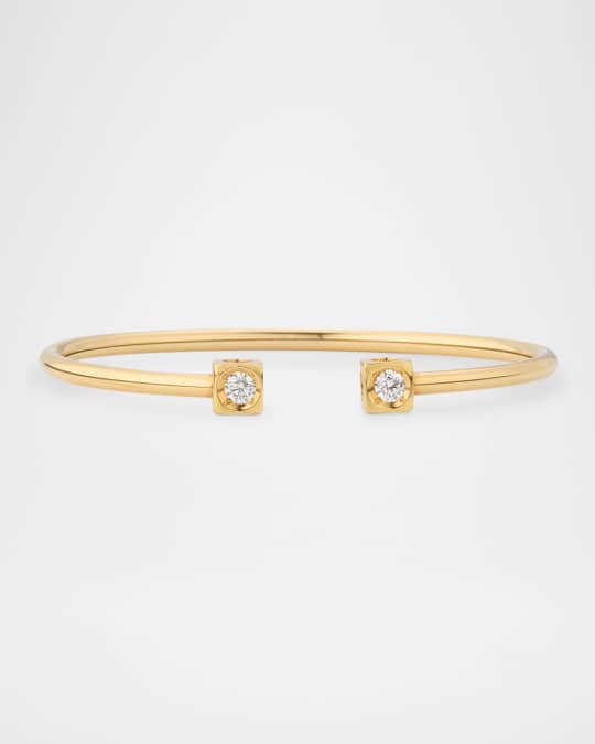 DINH VAN Le Cube Diamant 18K Yellow Gold Large Bracelet | Neiman Marcus