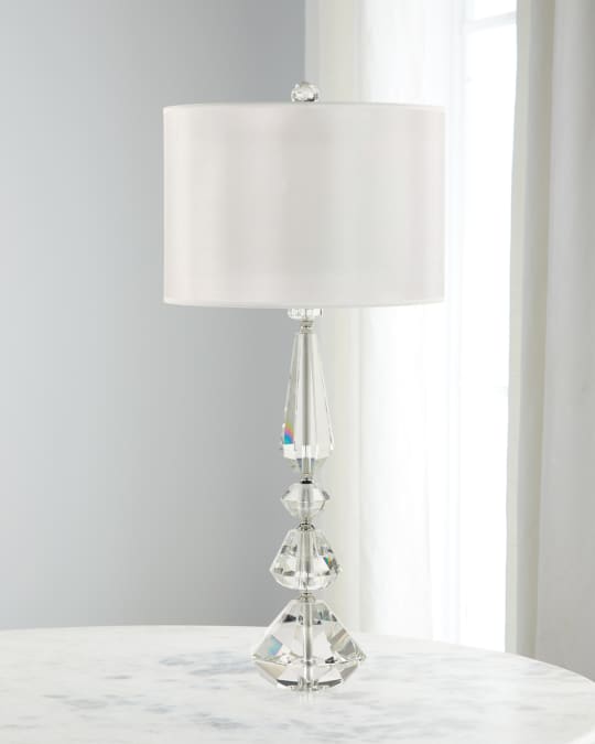 John-Richard Collection Balustered 26" Crystal Table Lamp | Neiman Marcus