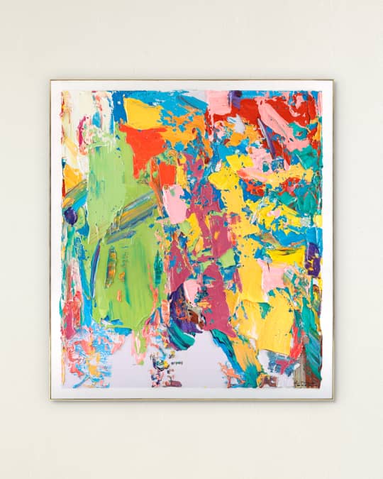 John-Richard Collection "Cascading Colors" Original Painting by LM Zhou ...