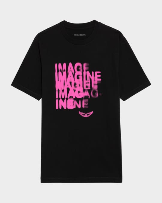 Zadig & Voltaire Edwin Blurry Imagine Printed T-Shirt | Neiman Marcus