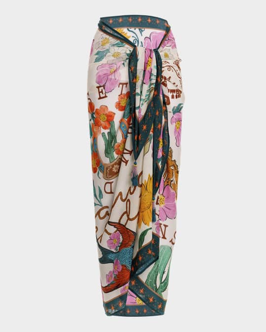 Agua Bendita Nopal Marine Pareo Coverup | Neiman Marcus