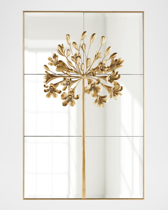 John-Richard Collection Blossom 60" Wall Mirror | Neiman Marcus
