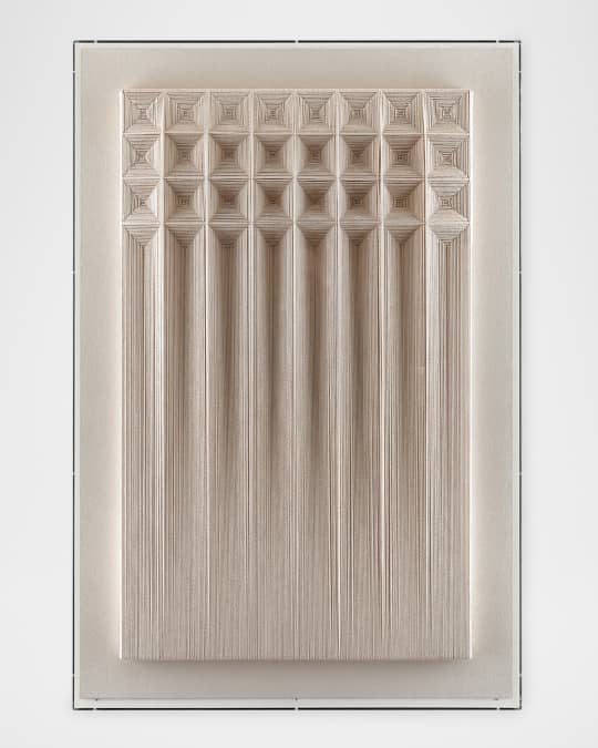 John-Richard Collection "Faceted Fabric" Textural Wall Art | Neiman Marcus