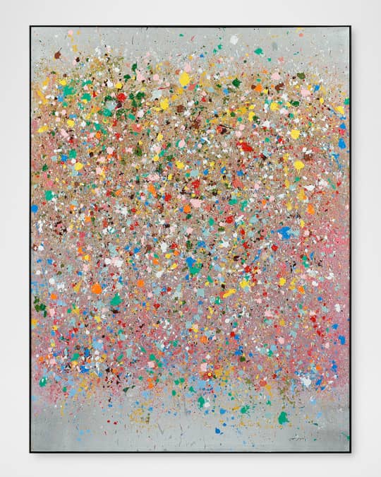 John-Richard Collection "Dancing Pigments I" Original Painting by Teng ...