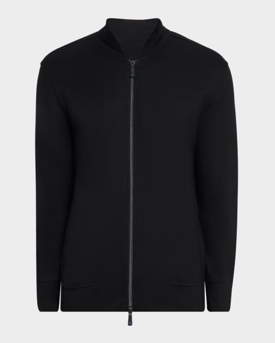 KNT Men's Knit Full-Zip Sweatshirt | Neiman Marcus
