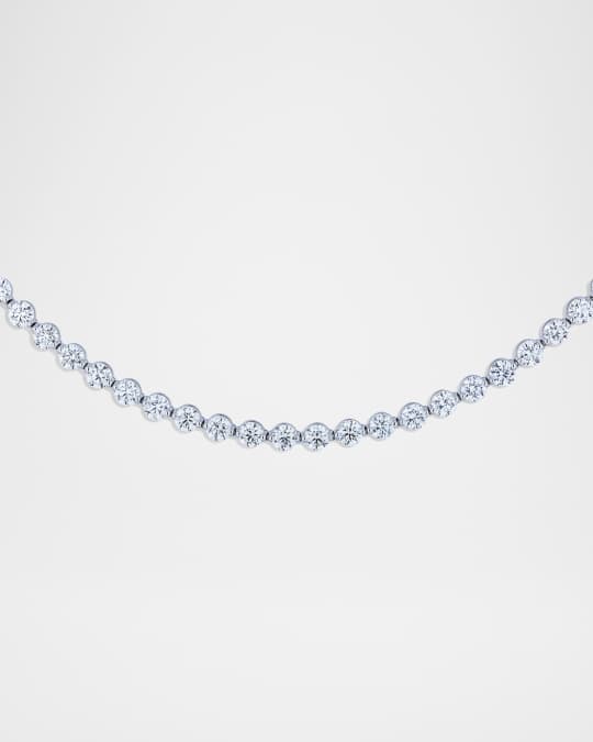 Neiman Marcus Diamonds 18K White Gold Single-Prong Diamond Tennis ...