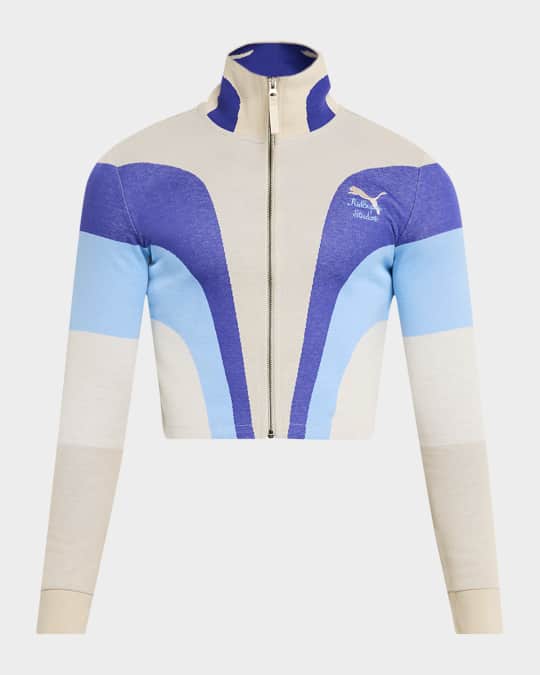 Puma x KidSuper Men's Cropped Zip Top | Neiman Marcus