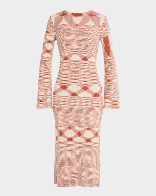 SIMONMILLER Axon Long-Sleeve Midi Dress | Neiman Marcus
