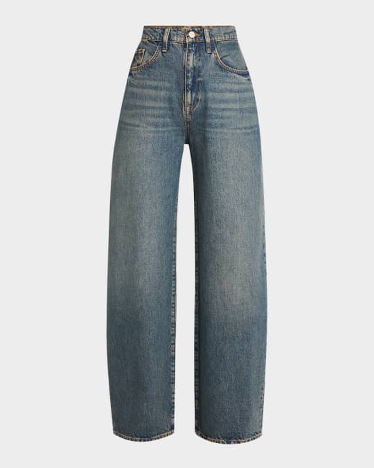 Triarchy Gerri High-Rise Barrel Jeans | Neiman Marcus