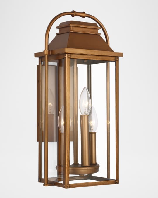Visual Comfort Studio Wellsworth 3-Light Small Wall Lantern by Sean ...