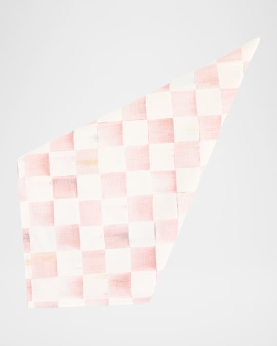 MacKenzie-Childs Rosy Check Napkin | Neiman Marcus