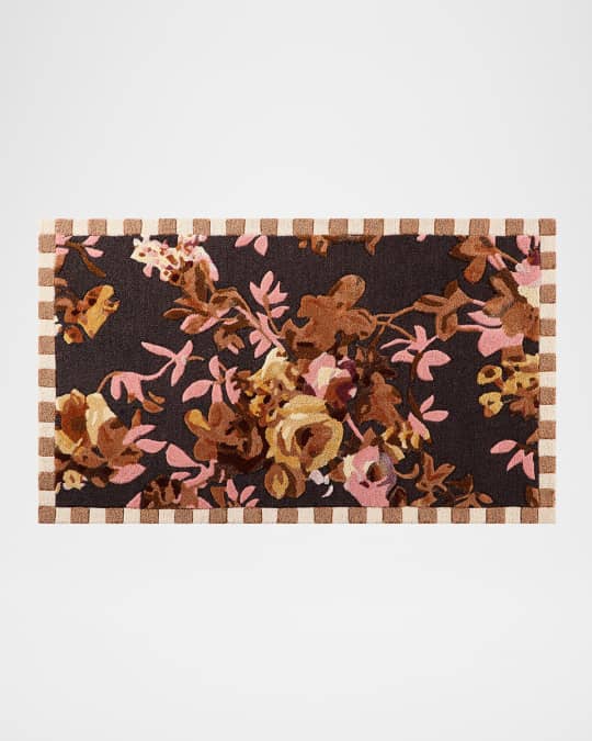 MacKenzie-Childs Wild Rose Floral Rug, 2' x 4' | Neiman Marcus