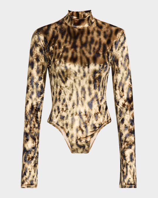 tiger print unitard
